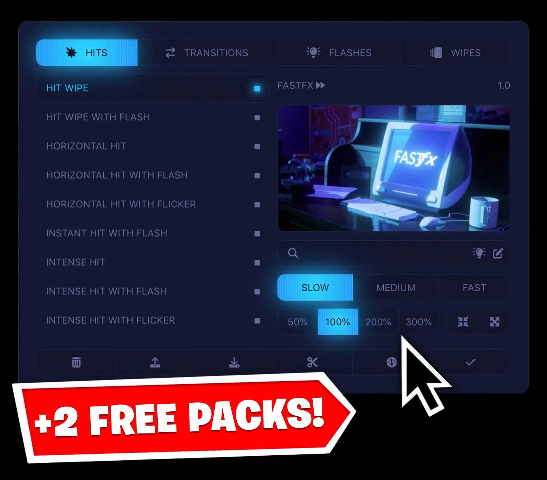 FastFX + 2 Free Packs - TINY TAPES